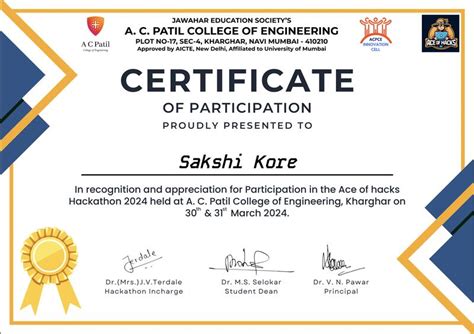 Hackathon Innovation Teamwork Sakshi Kore