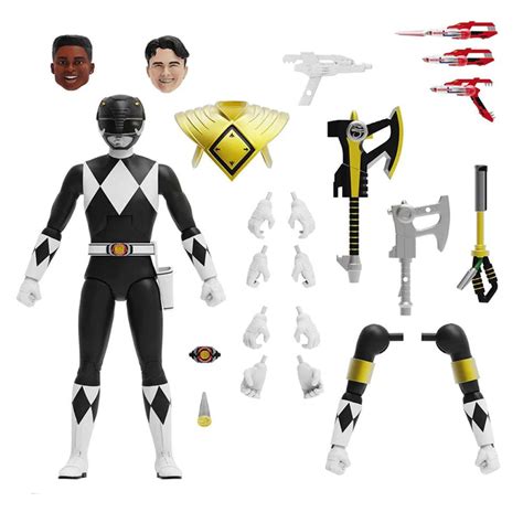Super7 Mighty Morphin Power Rangers Black Ranger Mcfly ColecionÁveis