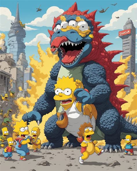 Godzilla Vs The Simpsons Civitai