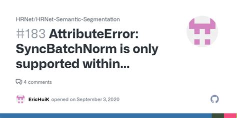 attributeerror syncbatchnorm is only supported within torch nn parallel distributeddataparallel