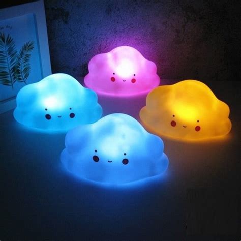 خرید و قیمت چراغ خواب کودک طرح ابر باتری خور از غرفه شاینی شاپ شمال