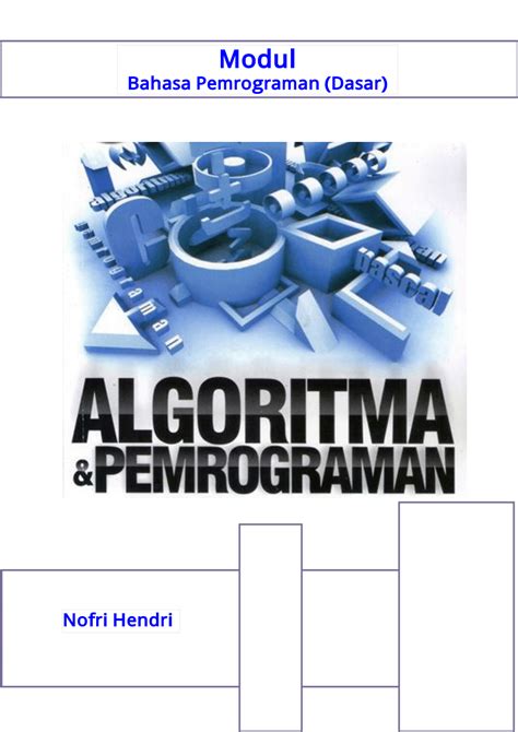 Pdf Modul Pemrograman Dasar Modul Bahasa Pemrograman Dasar