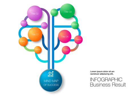 Colorful Mind Map Infographic Connection And Chart Table For Digital Marketing Diagram