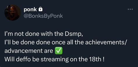 Dsmp Lore Updates🎗 On Twitter Ponk Tweeted On Priv Theyll Be Streaming Dsmp On The 18th