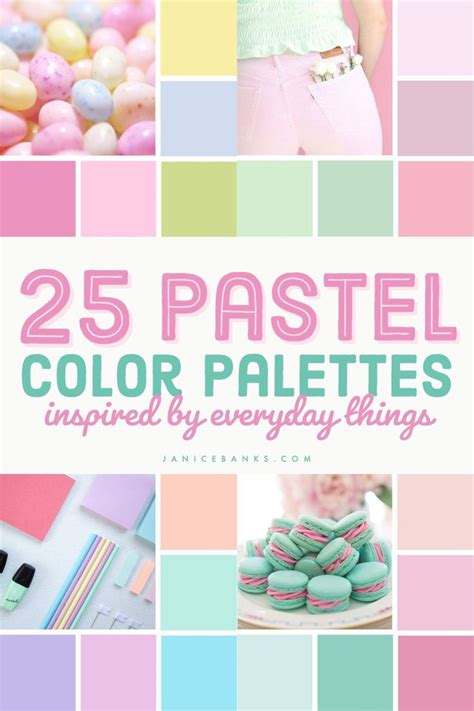 25 Pastel Color Palettes Inspired By Everyday Things Pastel Colour Palette Pastel Color