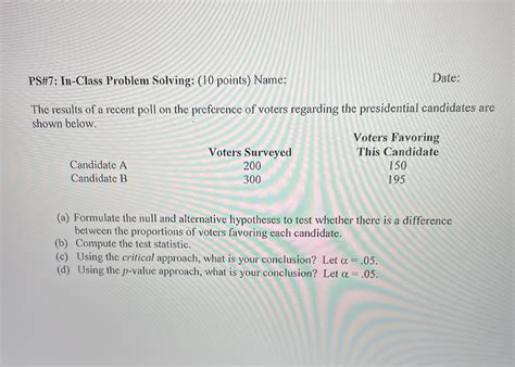 Solved Pa7 In Class Problem Solving 10 Points Name