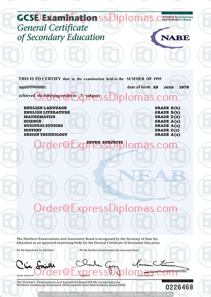 1995 Nabe Gce Gcse Express Diplomas
