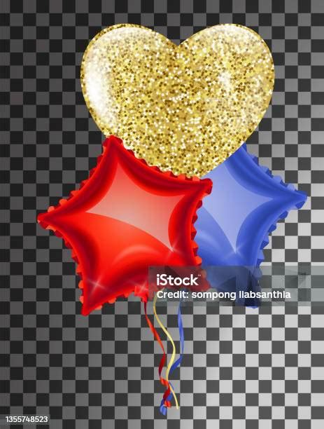 풍선 깃발과 색종이밝은 휴일 배경 텍스트에 대 한 배치 래스터 버전입니다 개념에 대한 스톡 벡터 아트 및 기타 이미지 개념 개념과 주제 공휴일 Istock