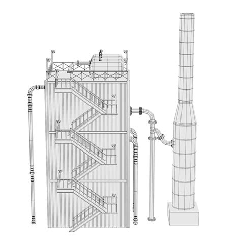 3d Model Reformer Refinery