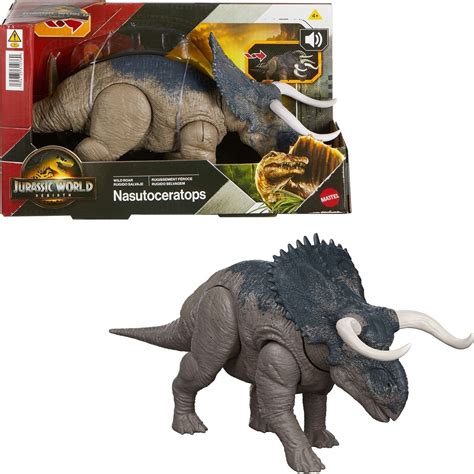 Mattel Jurassic World Rebirth Wild Roar Nasutoceratops Δεινόσαυρος Με