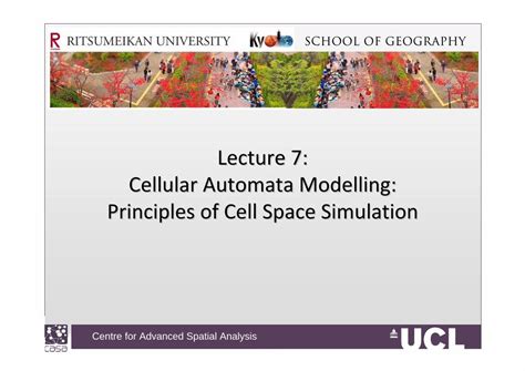 Pdf 7 Cellular Automata Modelling Principles Of Cell Space