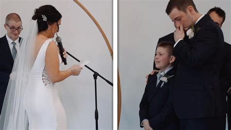 Step Mum Recites Vows To New Step Son Emotional Weddings Youtube