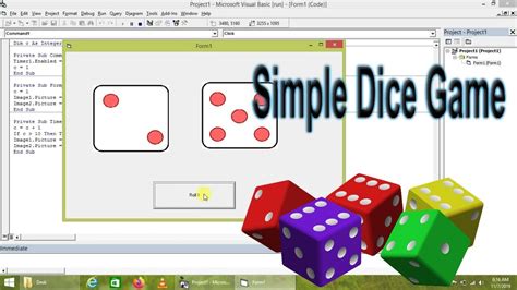 Dice Game In Visual Basic Vb Tutorial Youtube
