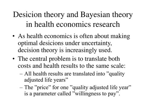 PPT Decision Theory And Bayesian Statistics Tests And Problem