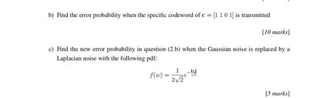 Question 2 A Binary Communication System Transmits