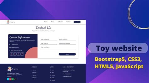 Jyoti Jingar On Linkedin Complete Toy Website Using Bootstrap5 Css3