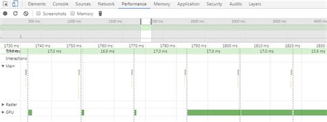 Javascript Devtools Timeline Now Performance Shows Gpu Cycling