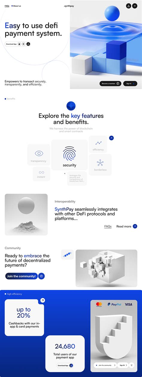 Decentralized Payment System User Interface Modern Web Design Modern