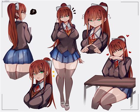 Monika ~ddlc By Likesac On Deviantart Monika ~ddlc By Likesac On Deviantart