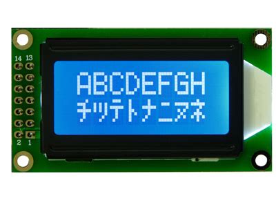 8 2 Character Type LCD Module KLS Connector