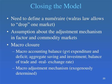 Ppt General Equilibrium Modelling And Trade Policy Analysis