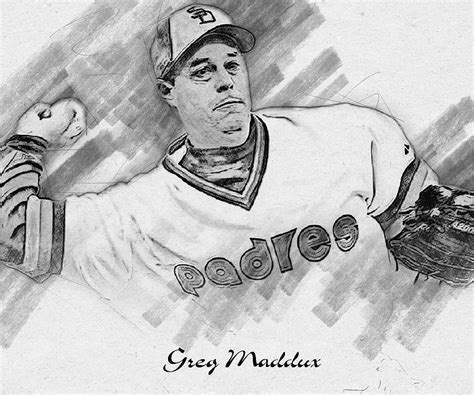 Celebrity Greg Maddux Mixed Media By Emilio Nolan Fine Art America