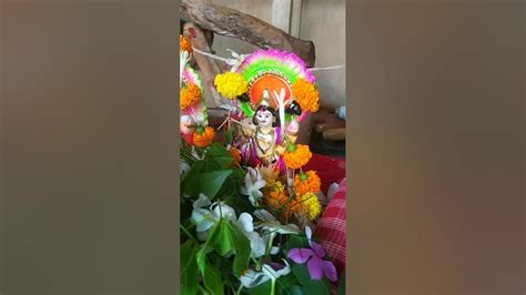 Shorts 🥰 Biswakarmapuja💐🙏🏻 বিশ্বকর্মা পূজা 🥳🤍🌻 विश्वकर्मा पूजा 🌼💖🐘 Youtube