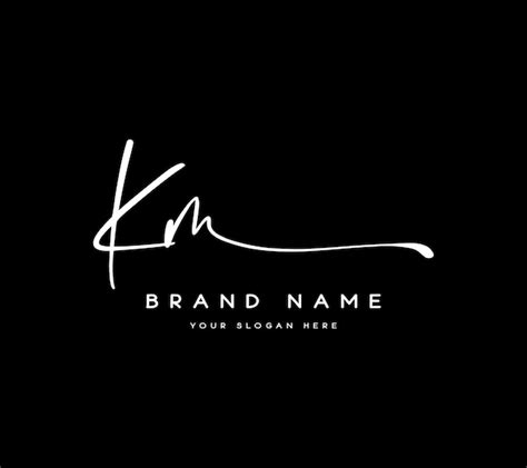 Premium Vector Initial Letter Handwriting And Signature Logo