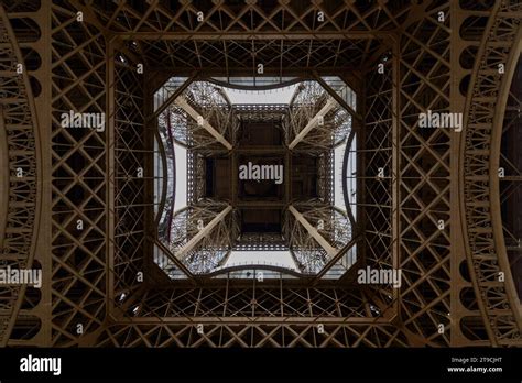 Eiffel Tower Structure Design Details Stock Photo Alamy
