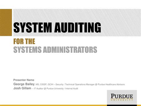 PPT System Auditing PowerPoint Presentation Free Download ID 3058301