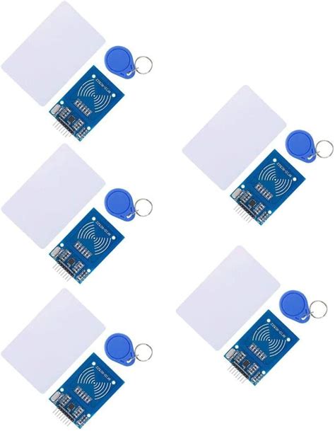 5pcs Rfid Kit Mifare Rc522 Rfid Reader Module With S50