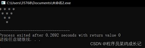 （c语言）输出指定的由 ”组成的倒三角图案c语言编程倒三角形图形 Csdn博客