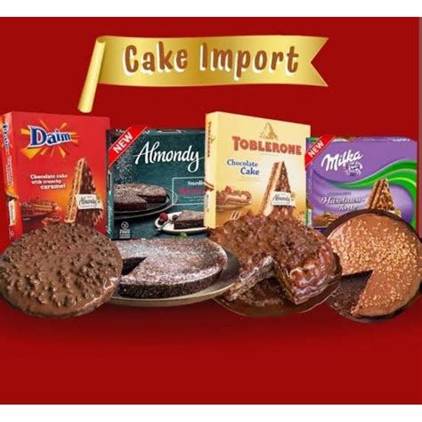 Jual Gosend Instant Grab Saja Ice Cream Cake Toblerone Daim Milka Hazelnut Ice Choc Cake Almondy