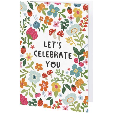 Colorful Celebrate You Greeting Card Primitives By Kathy