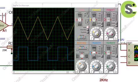 Triangular Wave Generator Circuit With Op Amp Ic 741 Circuit Schools