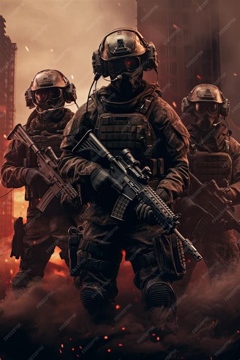 A Task Force Team Wallpaper Premium Ai Generated Image