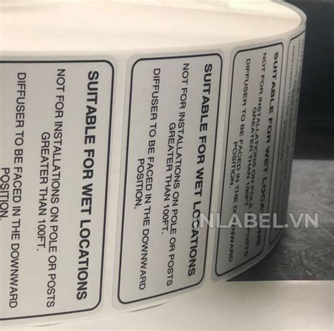 Tem Nhựa Polyester Tem Nhãn Cho Các ứng Dụng Lâu Bền