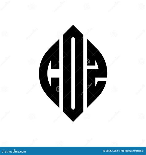 Coz Circle Letter Logo Design With Circle And Ellipse Shape Coz Ellipse Letters With