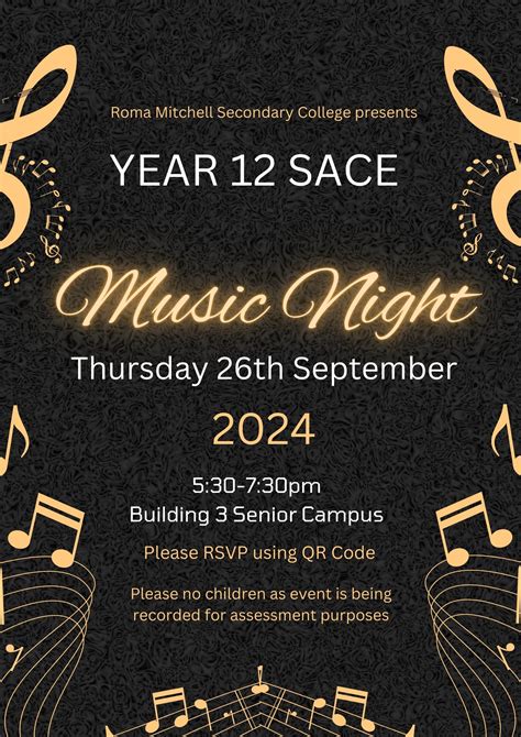 Year 12 Sace Music Evening Roma Mitchell Secondary College