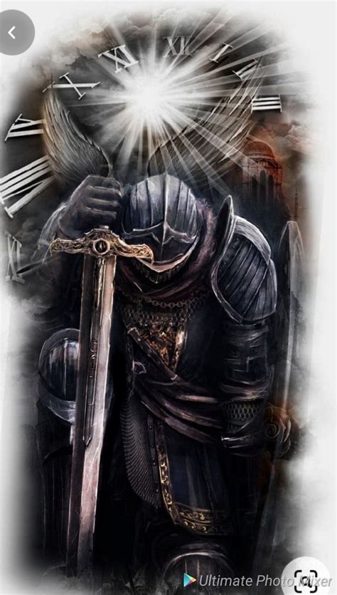 Kneeling Knight Tattoo