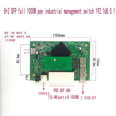 Ip 관리 산업용 Poe 이더넷 스위치 모듈 관리형 스위치 모듈 2 기가비트 Sfp 스위치 8 포트 10 100 1000mbps 네트워킹