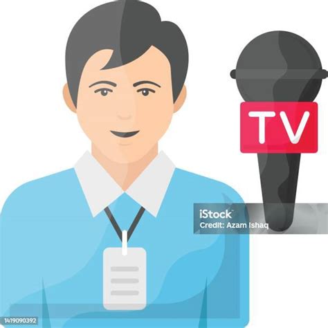 패션 저널리스트 벡터 아이콘 디자인 매력과 아름다움 기호 오뜨 꾸뛰르 사인 패션쇼 및 전시 스톡 일러스트레이션 Tv 뉴스 앵커