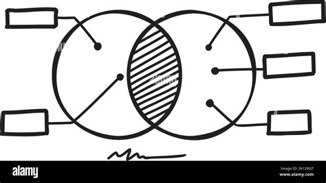 Hand Drawn Circle Connection Graph Illustration Isolated On Background Stock Vector Image Art