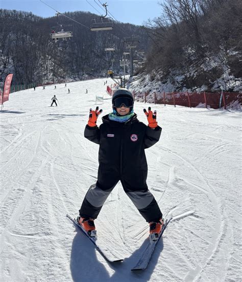지산리조트 11 강습 강습블로그지산리조트 스키강습 스노우독
