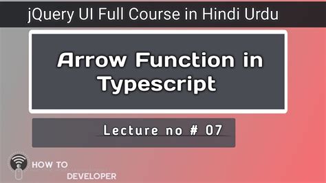 Typescript Tutorials In Hindi Part 07 Arrow Function In Hindiurdu Youtube