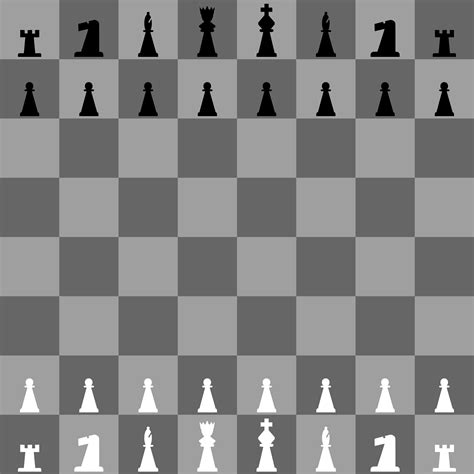 Clipart 2d Chess Set Chessboard 2