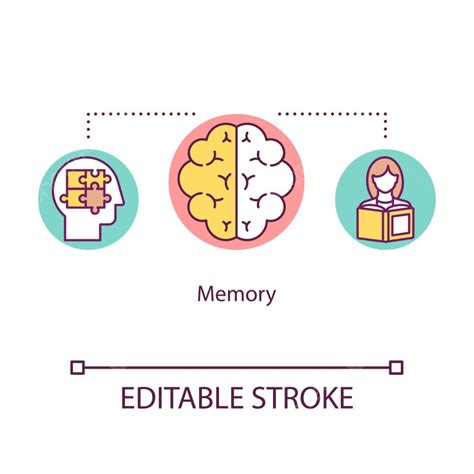Cognitive Vector Png Images Memory Concept Icon Illustration Cognitive Process Concept Idea