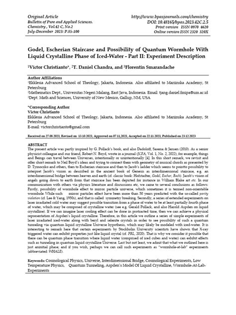 Godel Escherian Staircase And Possibility Of Quantum Wormhole With Liquid Crystalline Phase Of
