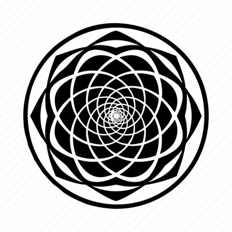 Sacred Fibonacci Floral Geometry Alchemy Symbol Icon Download On