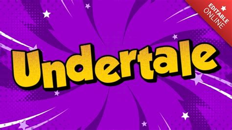 Undertale Comic Speech Bubbles Text Effect Generator